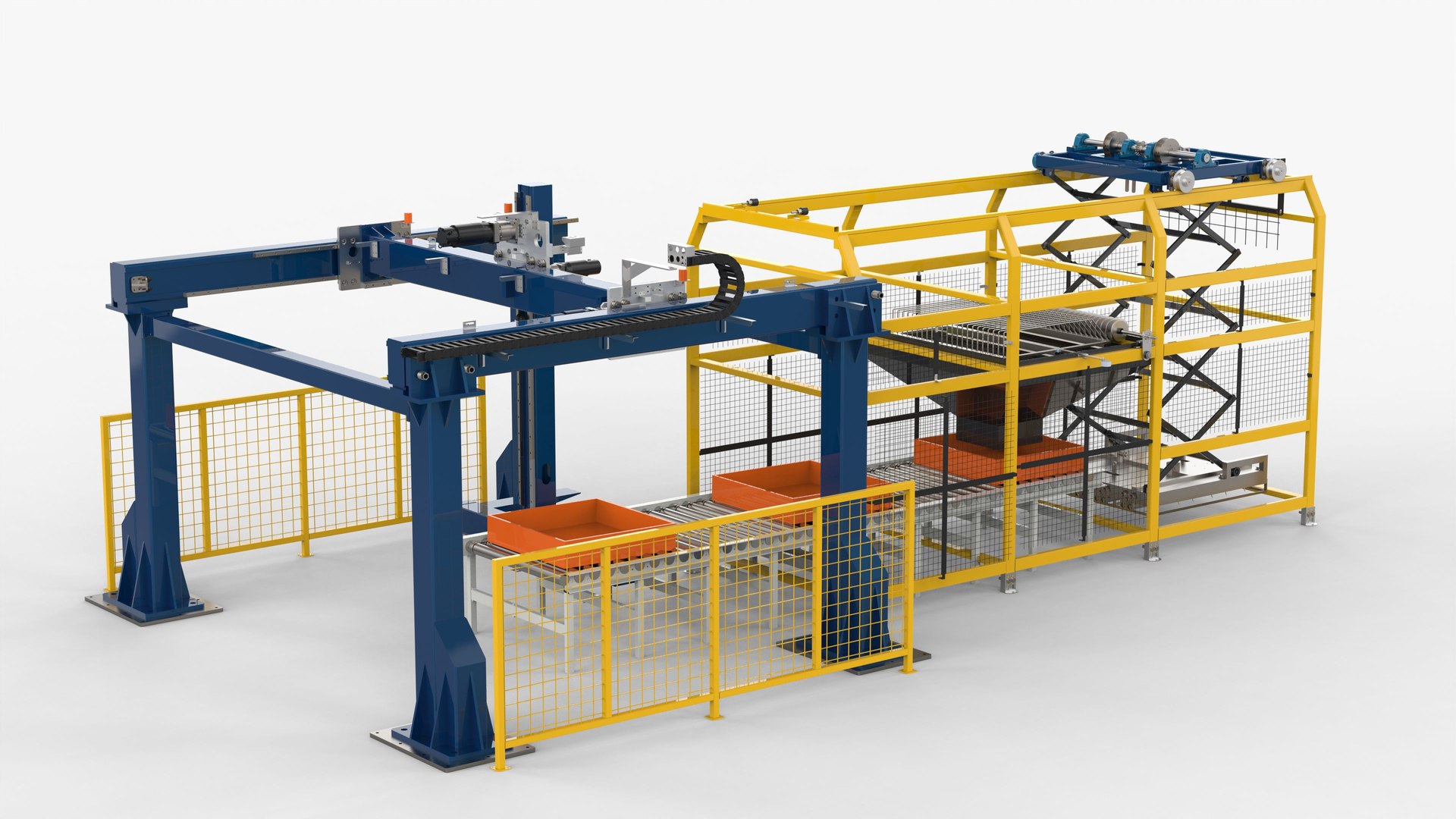 Gantry Truss Manipulator Handling And Unpacking 3D Model - TurboSquid 1960128
