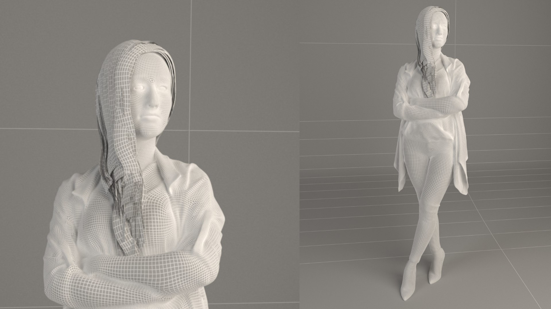 Woman Photogrammetry 3D Model - TurboSquid 1713403