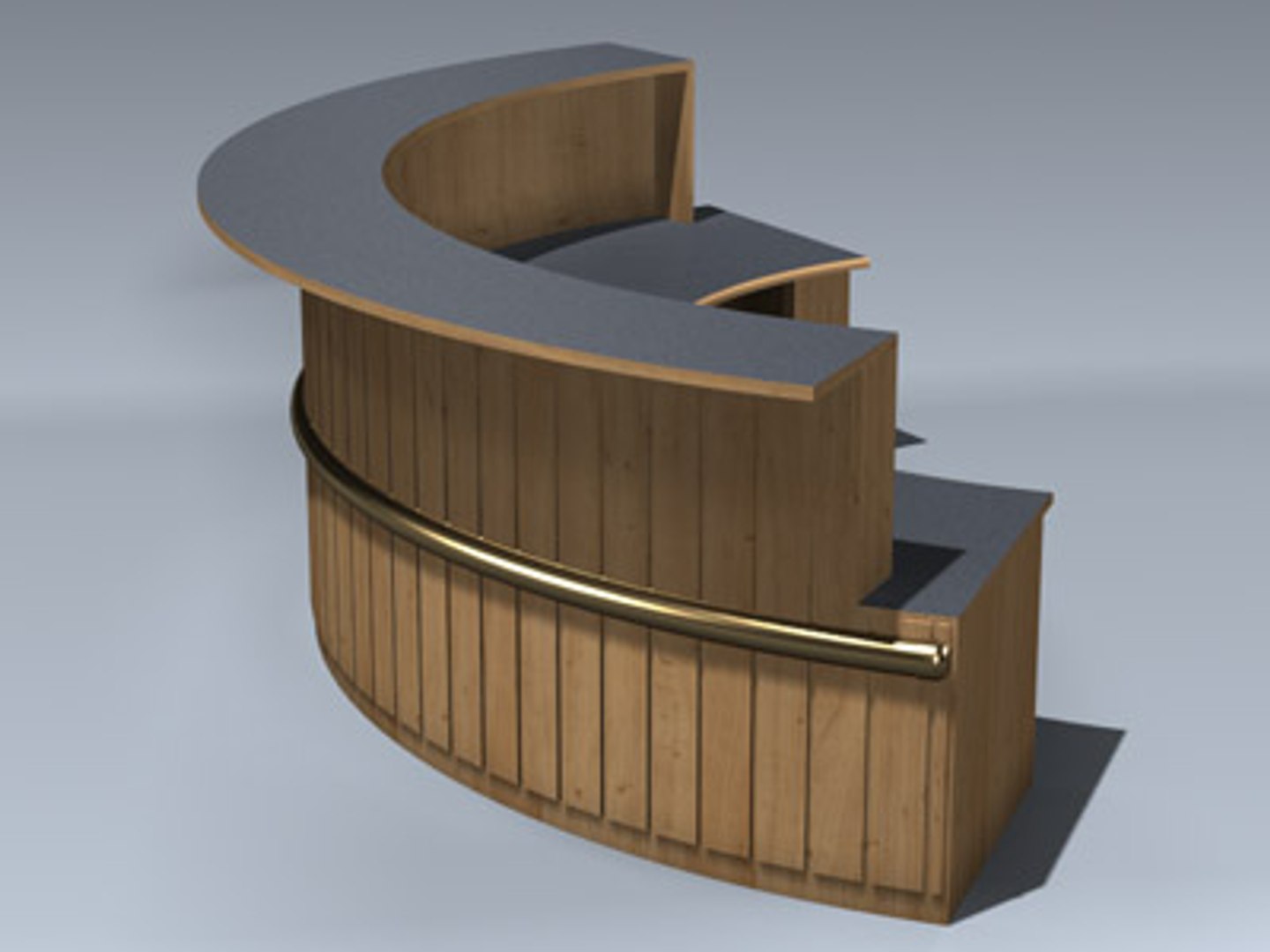 3d Max Desk Reception