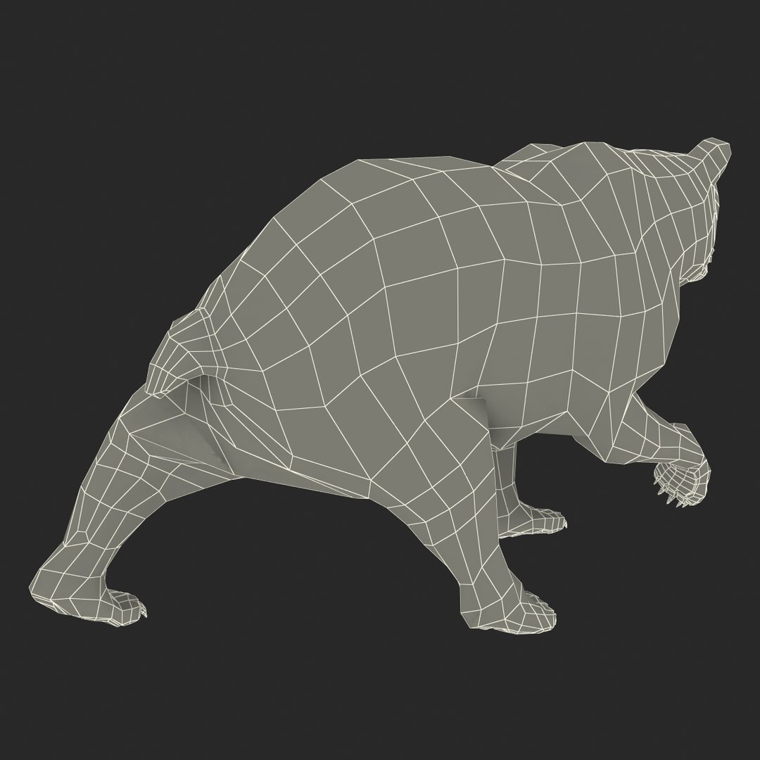 3d Bear Pose 2 Model