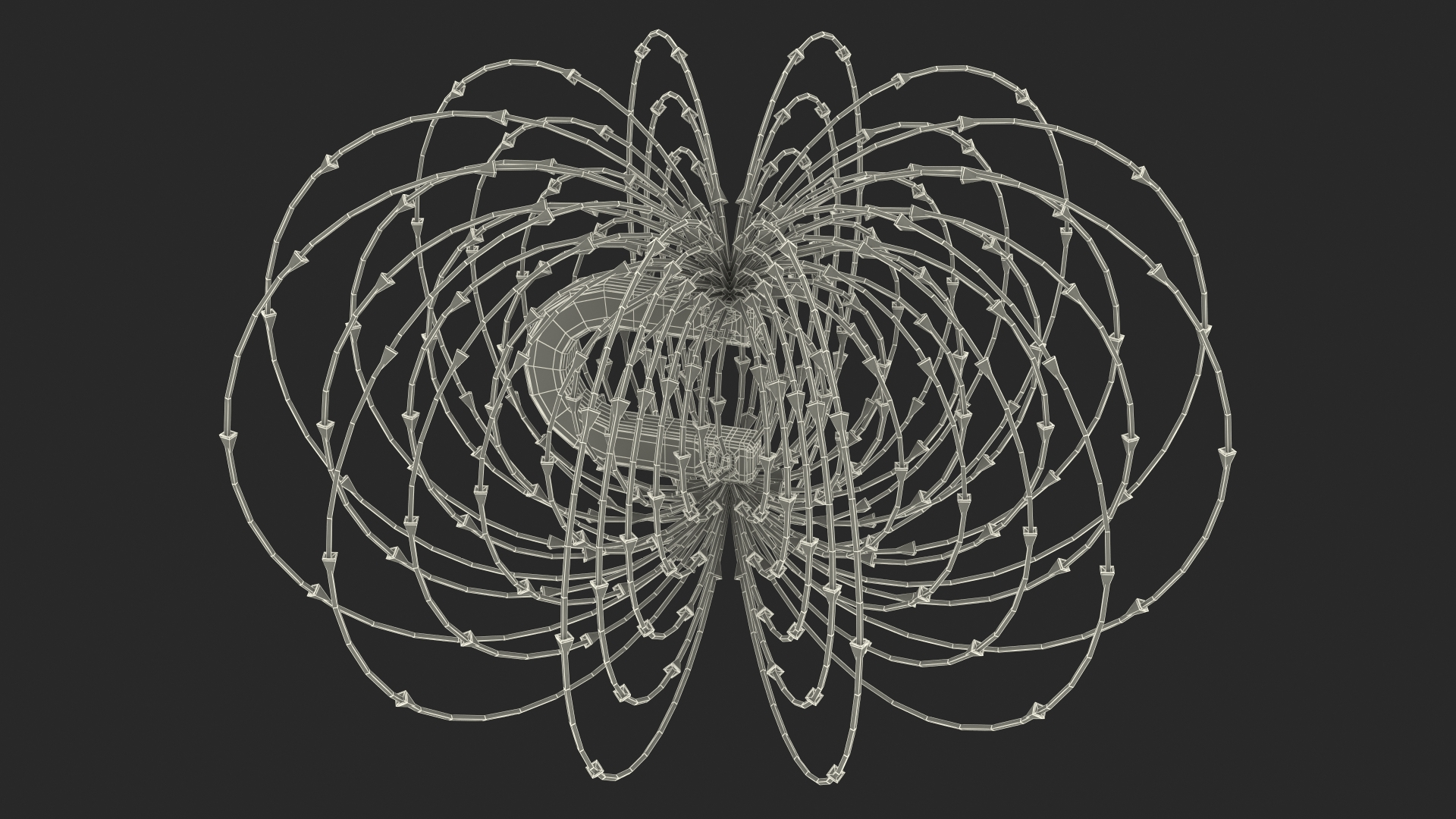 3D magnetic field u shape - TurboSquid 1700793