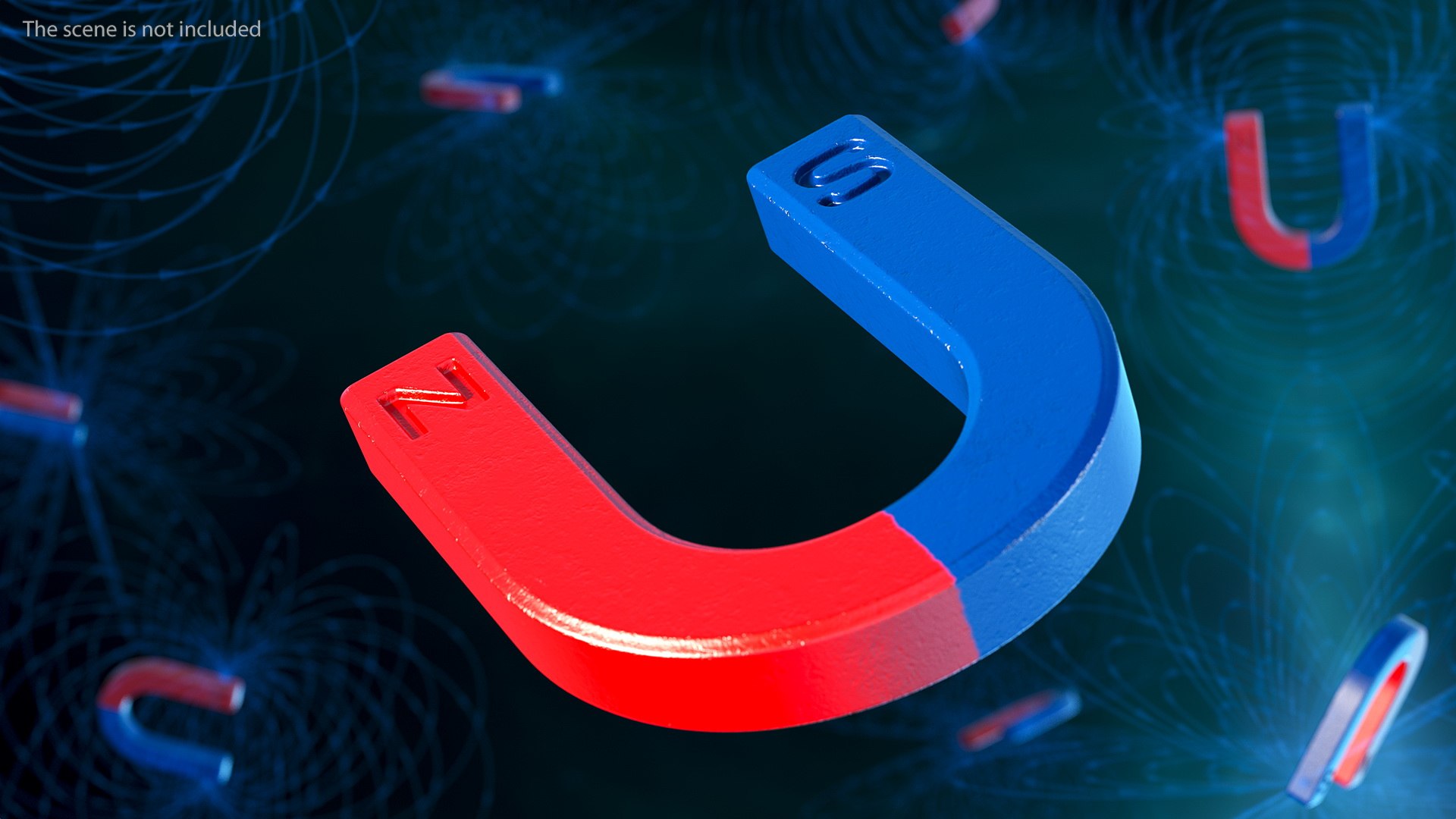 3D magnetic field u shape - TurboSquid 1700793