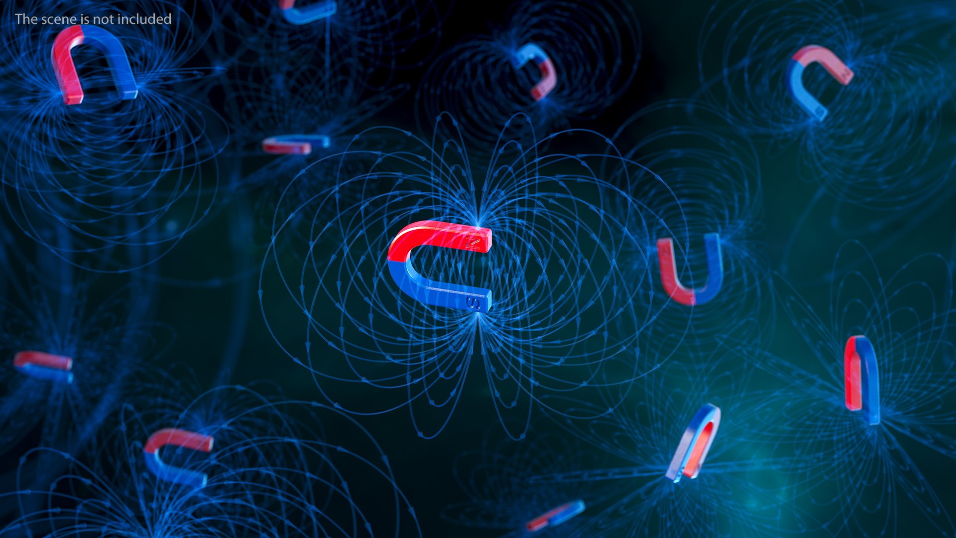 3D magnetic field u shape - TurboSquid 1700793