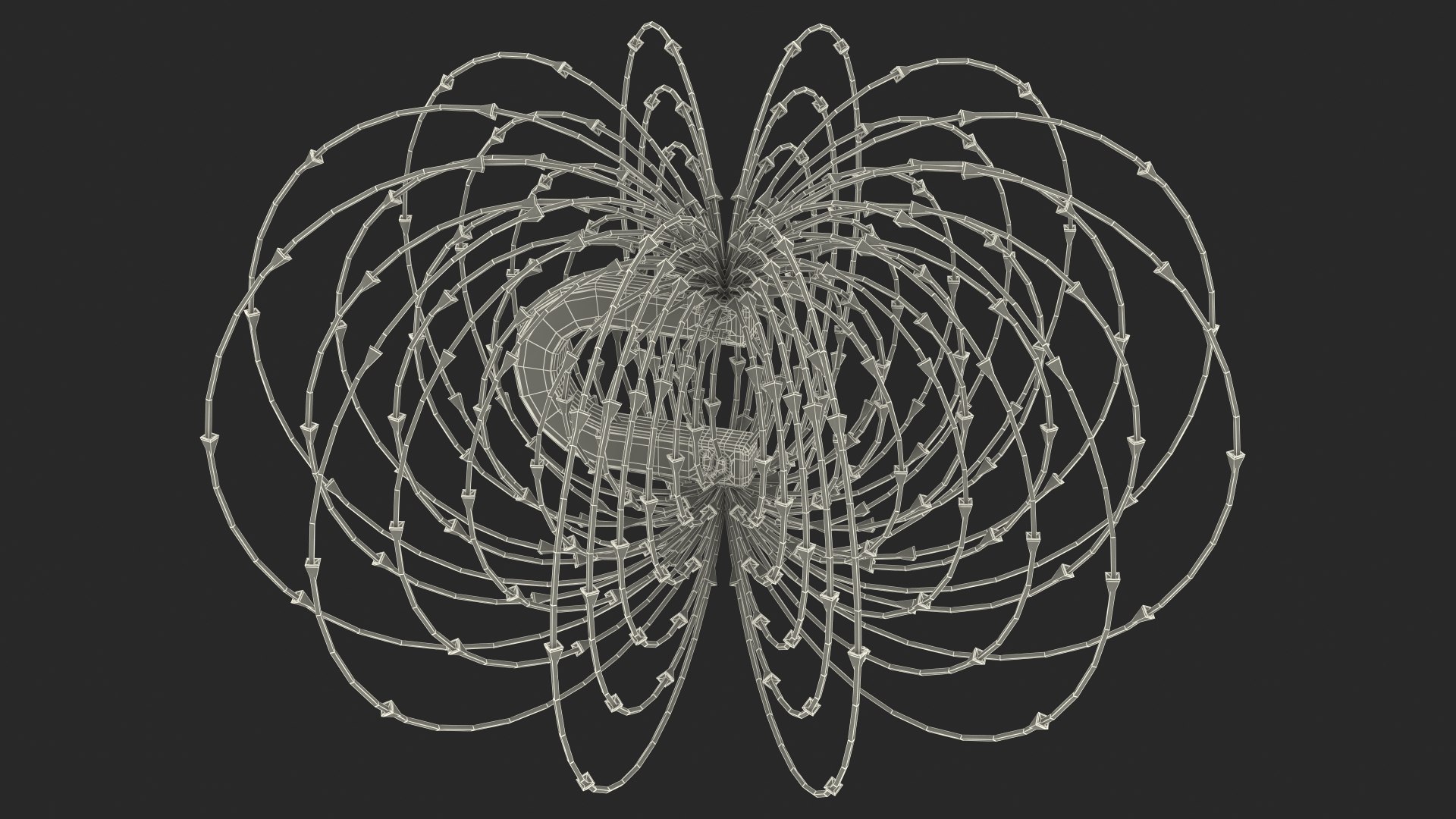 3D magnetic field u shape - TurboSquid 1700793
