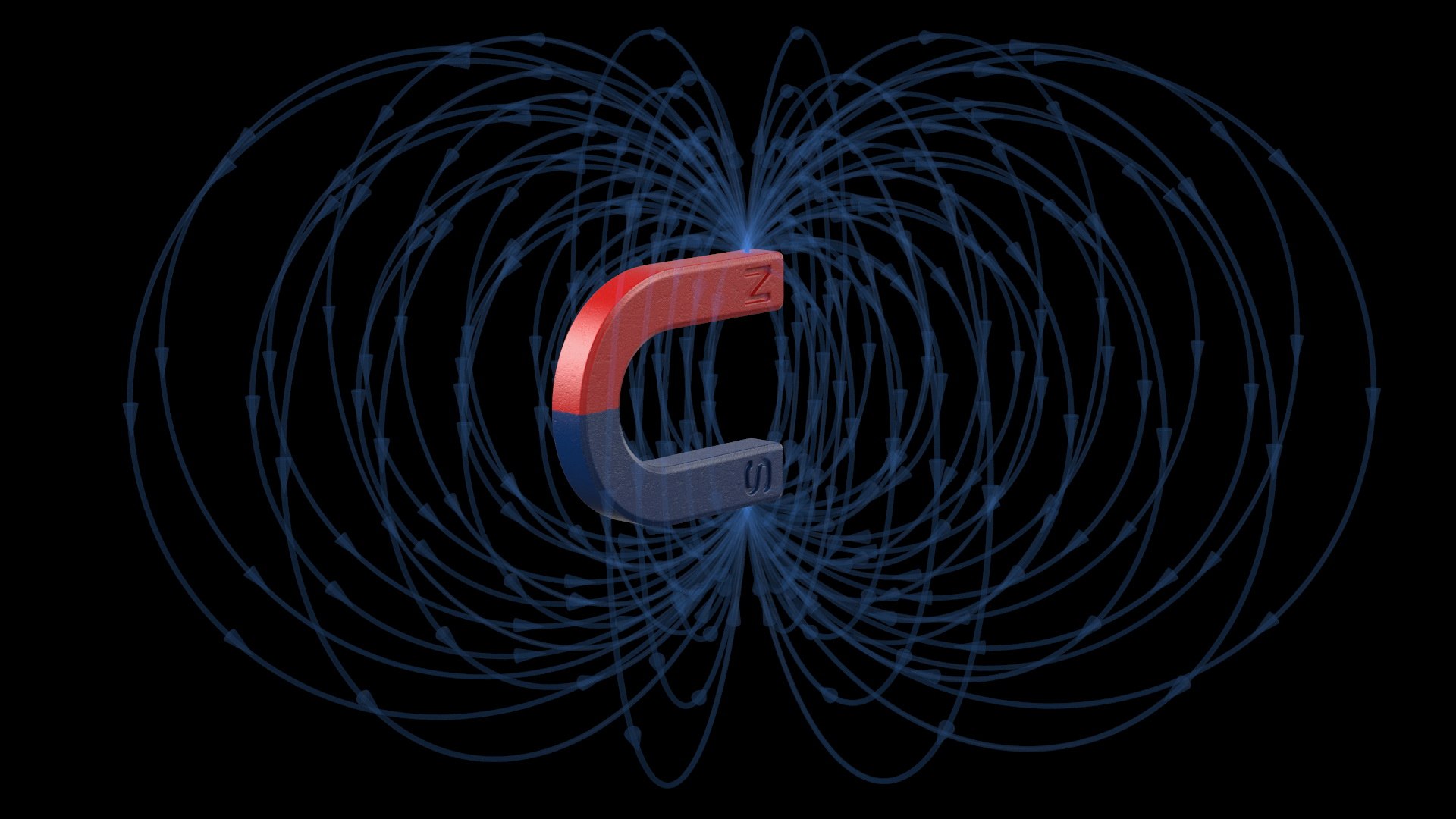 3D magnetic field u shape - TurboSquid 1700793