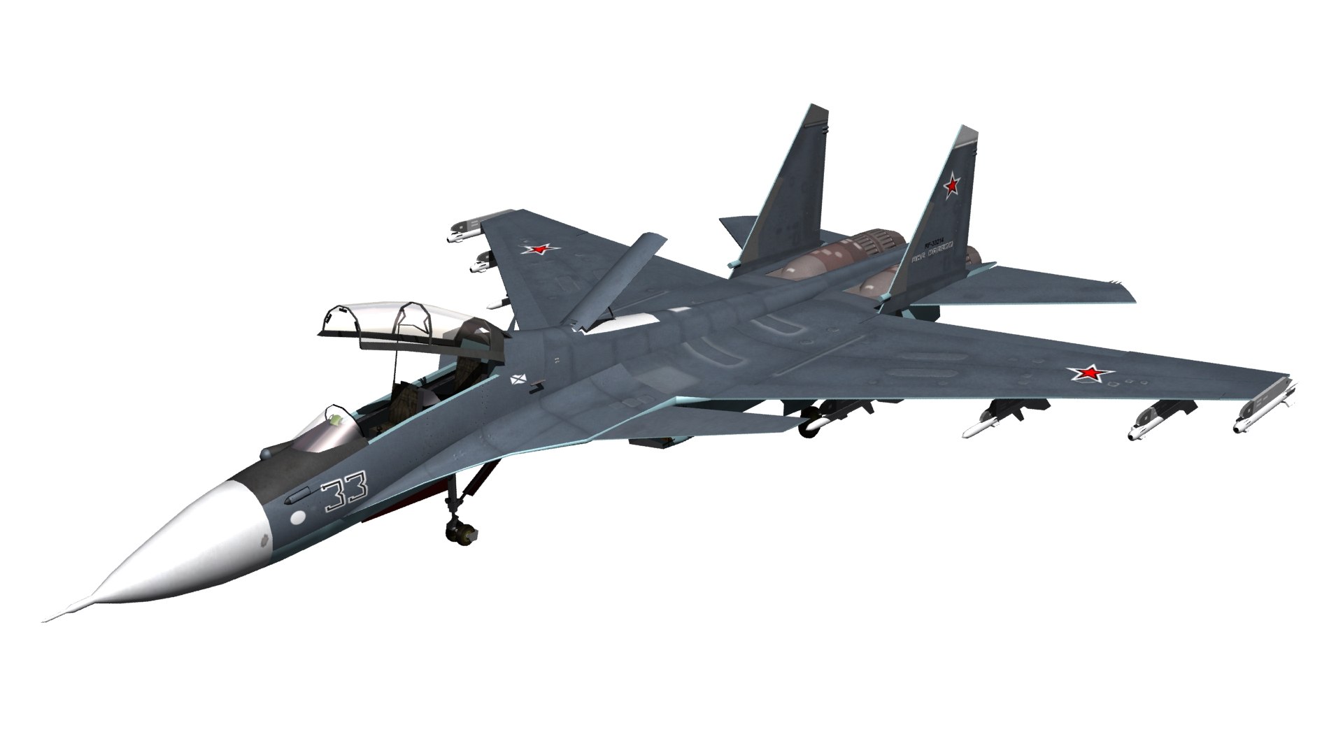 3D Sukhoi Su-30 SM Model - TurboSquid 1968377