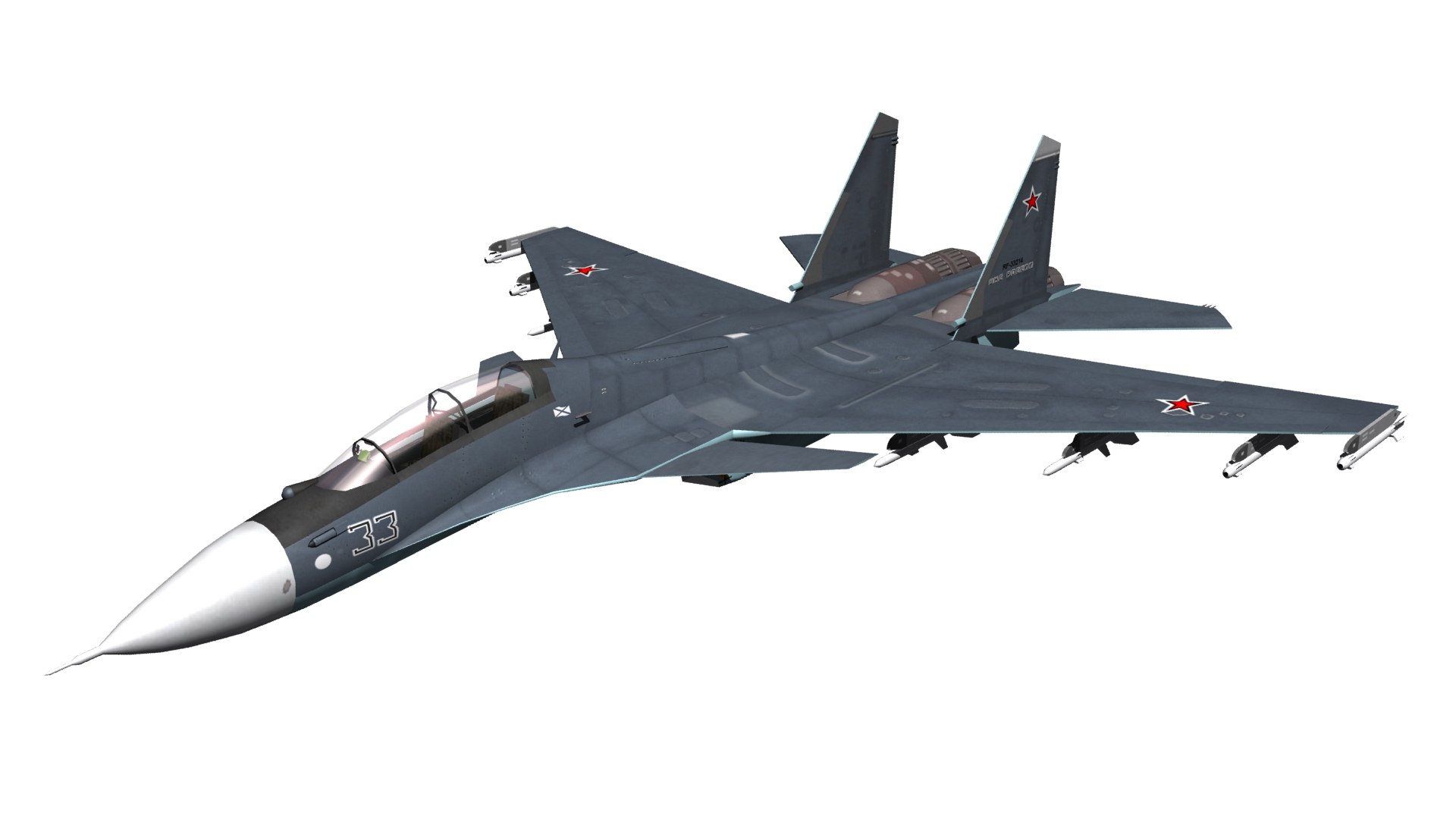 3D Sukhoi Su-30 SM Model - TurboSquid 1968377