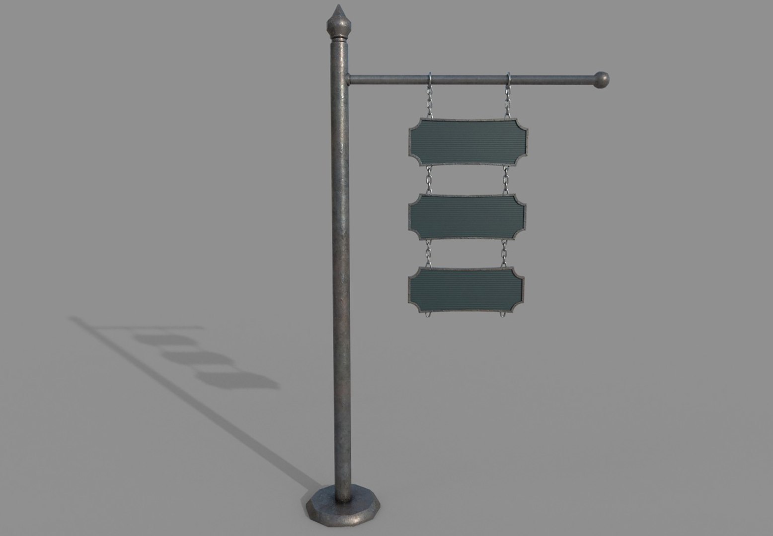 3D Metal Chain PBR Signboard - TurboSquid 1750247