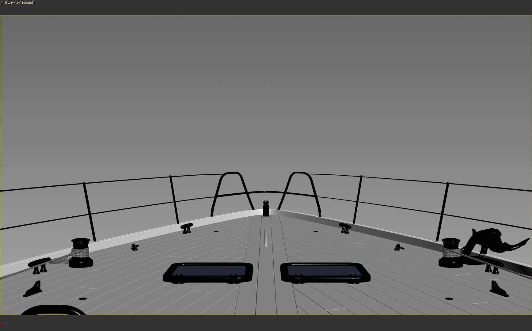 3d model boat deck