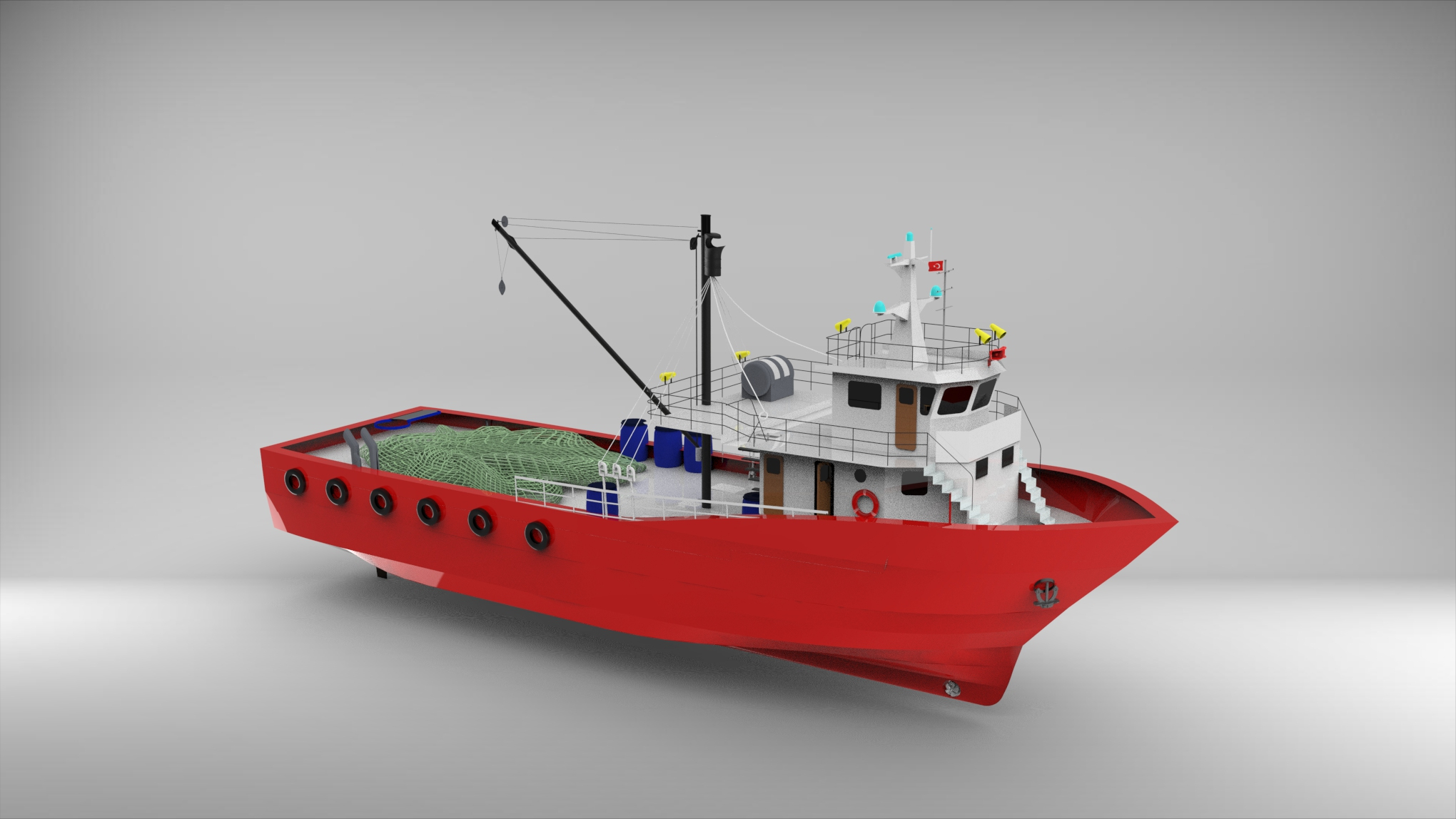 Fishing vessel 3D model - TurboSquid 1987093