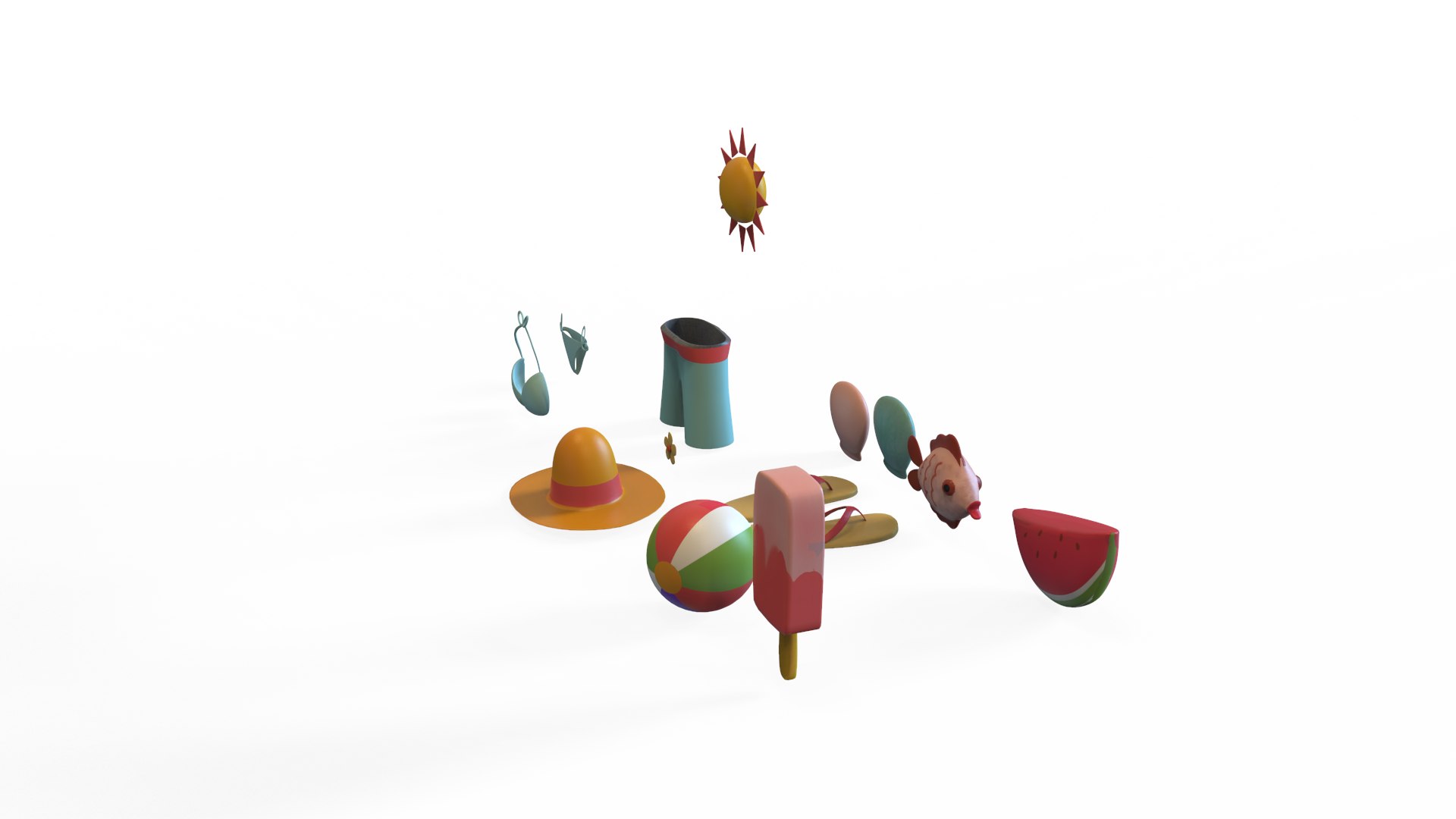 Summer Collection V001 3D Model 3D - TurboSquid 2127246