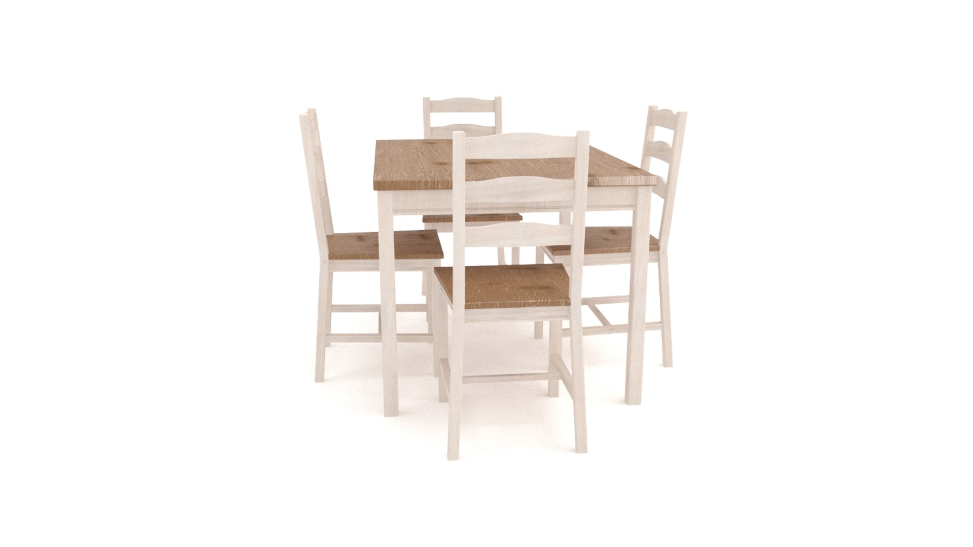 3D Scandinavian Table Set model - TurboSquid 1946671