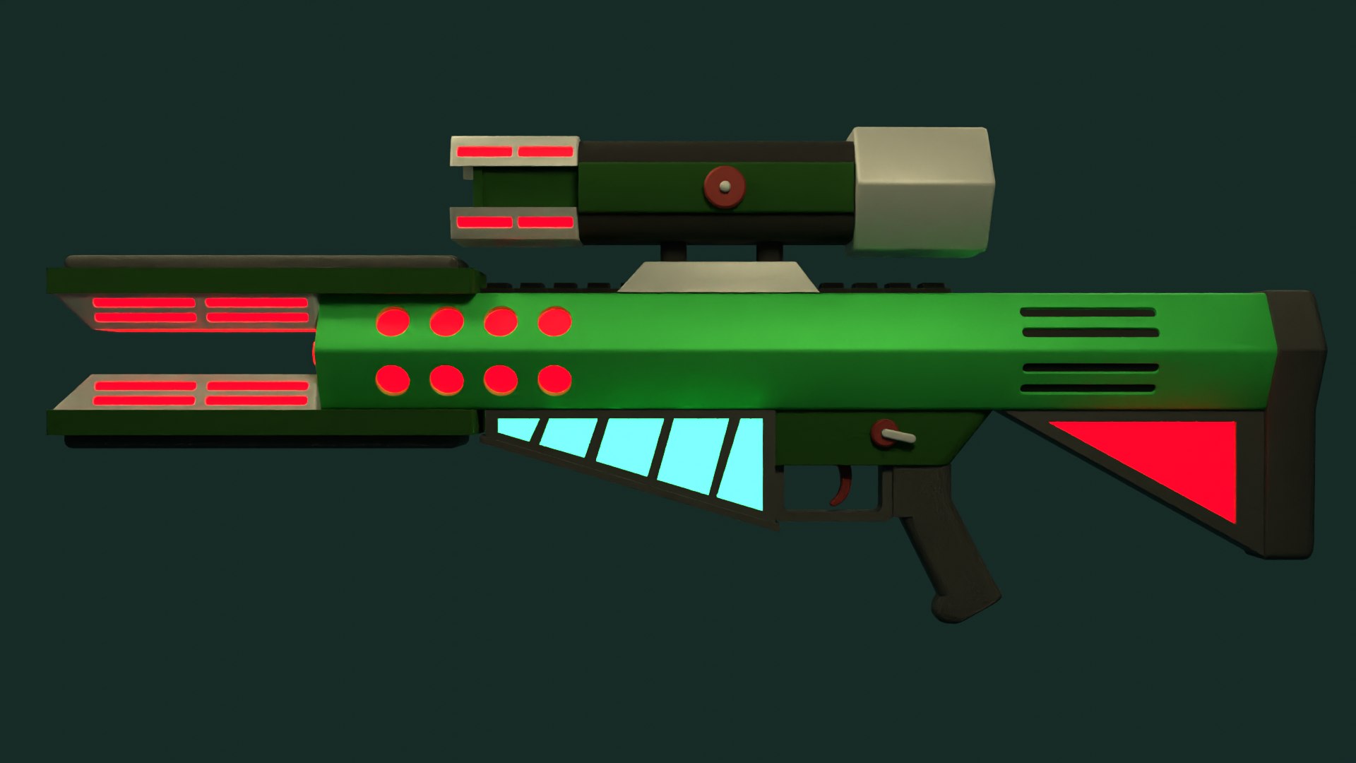 Dew Core Rail Gun 3D Model - TurboSquid 2028214