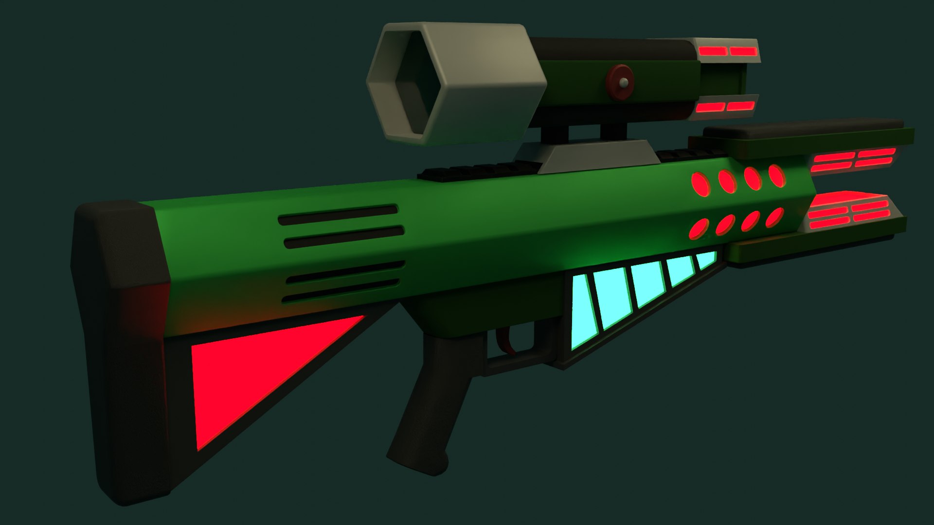 Dew Core Rail Gun 3D Model - TurboSquid 2028214