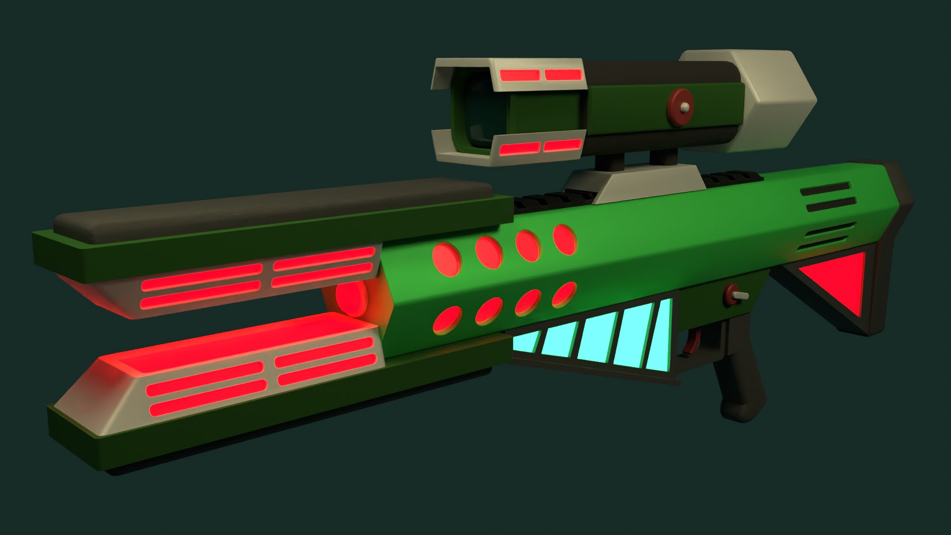 Dew Core Rail Gun 3D Model - TurboSquid 2028214