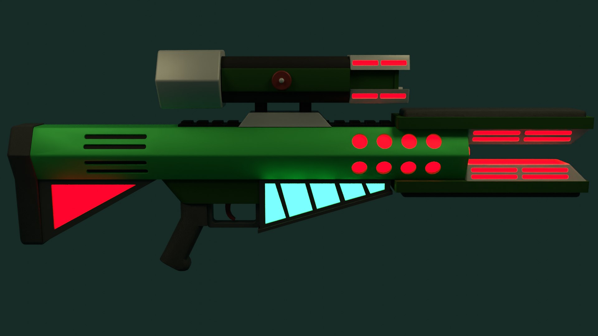 Dew Core Rail Gun 3D Model - TurboSquid 2028214