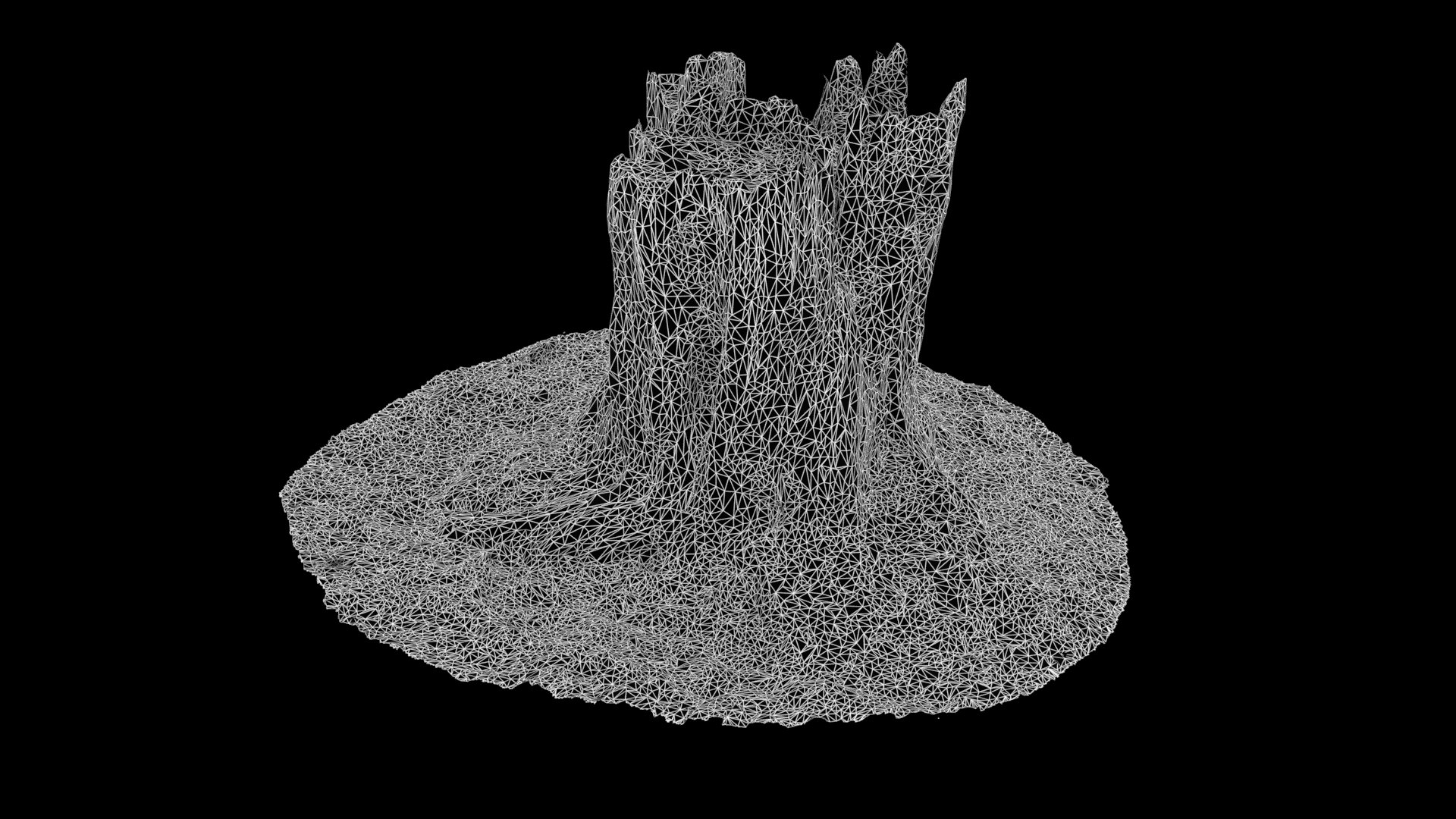 Tree Trunk with Foxhole Photoscan 4K Texture 50K poly 3D model ...