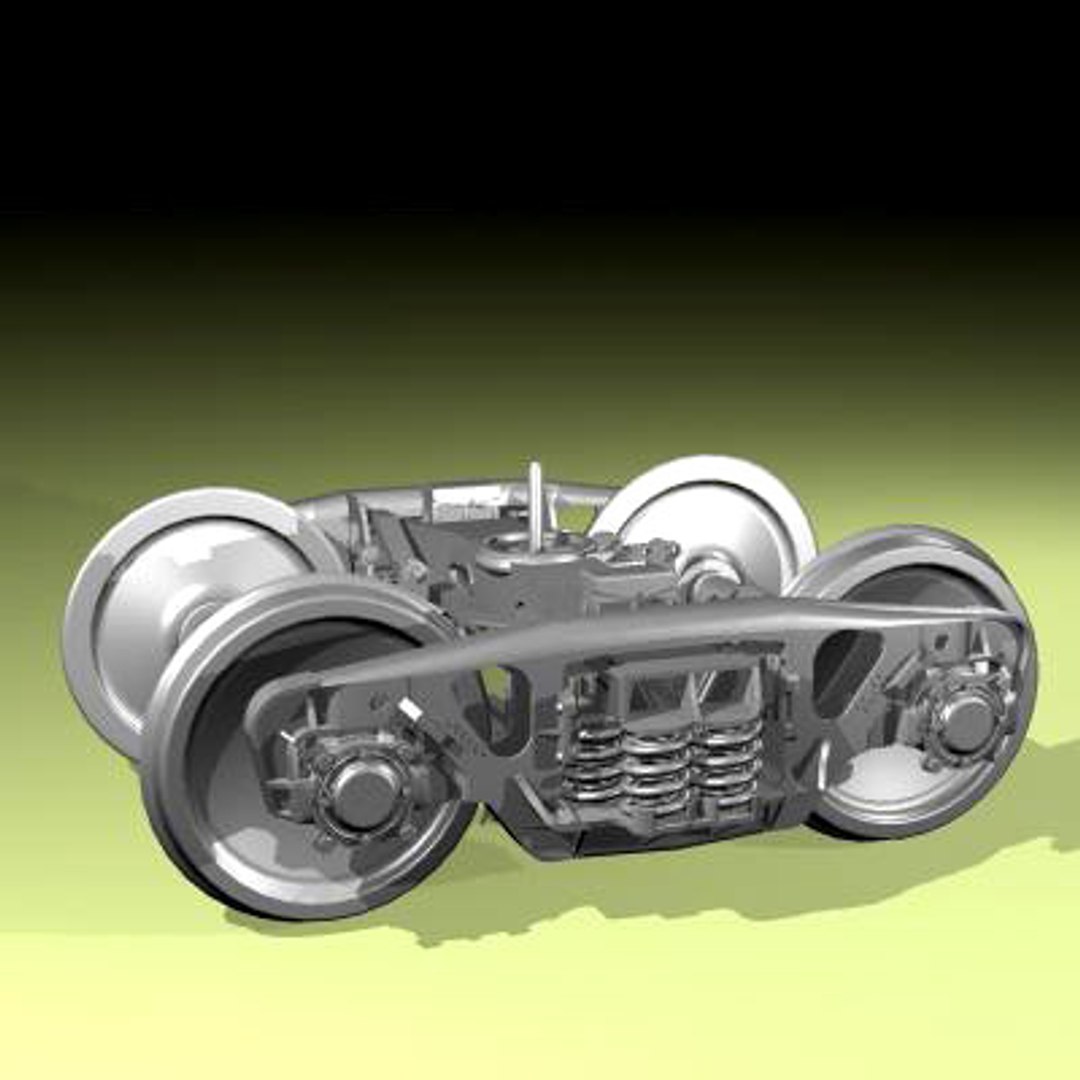 Bogie Wagon Modelled 3d Max