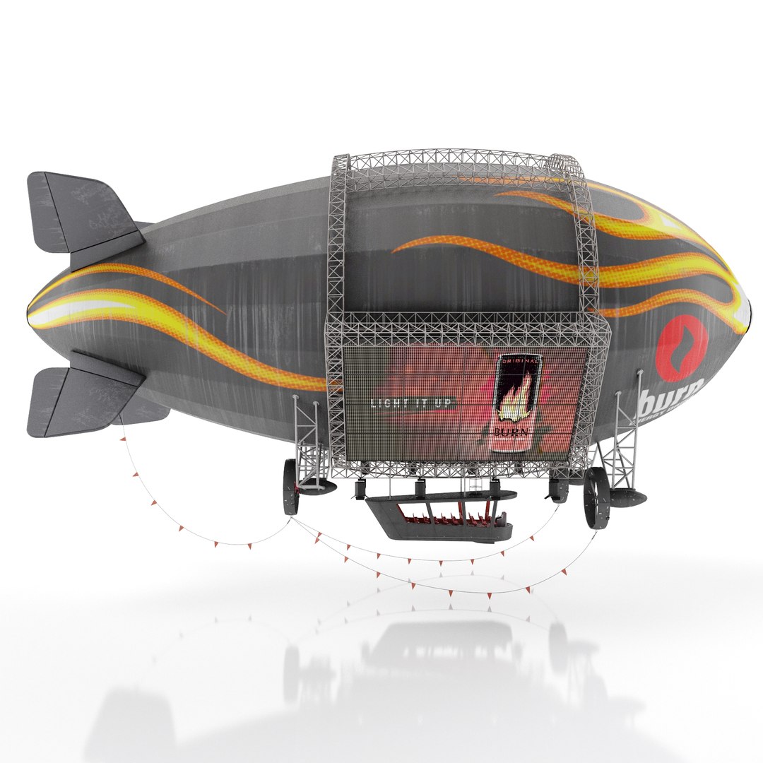 Advertising Zeppelin 01 3D Model - TurboSquid 2169106