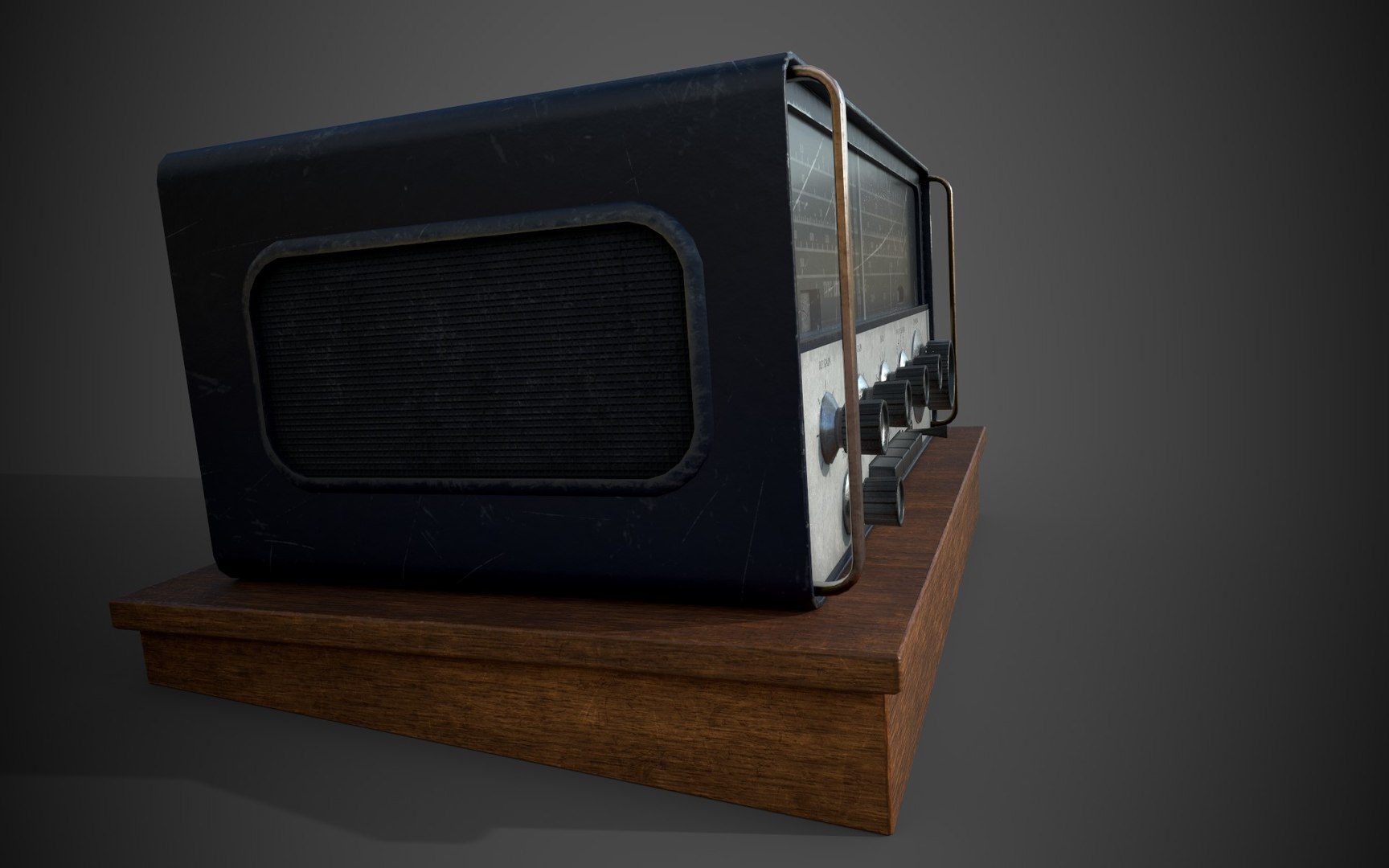 Old radio 3D model - TurboSquid 1576460