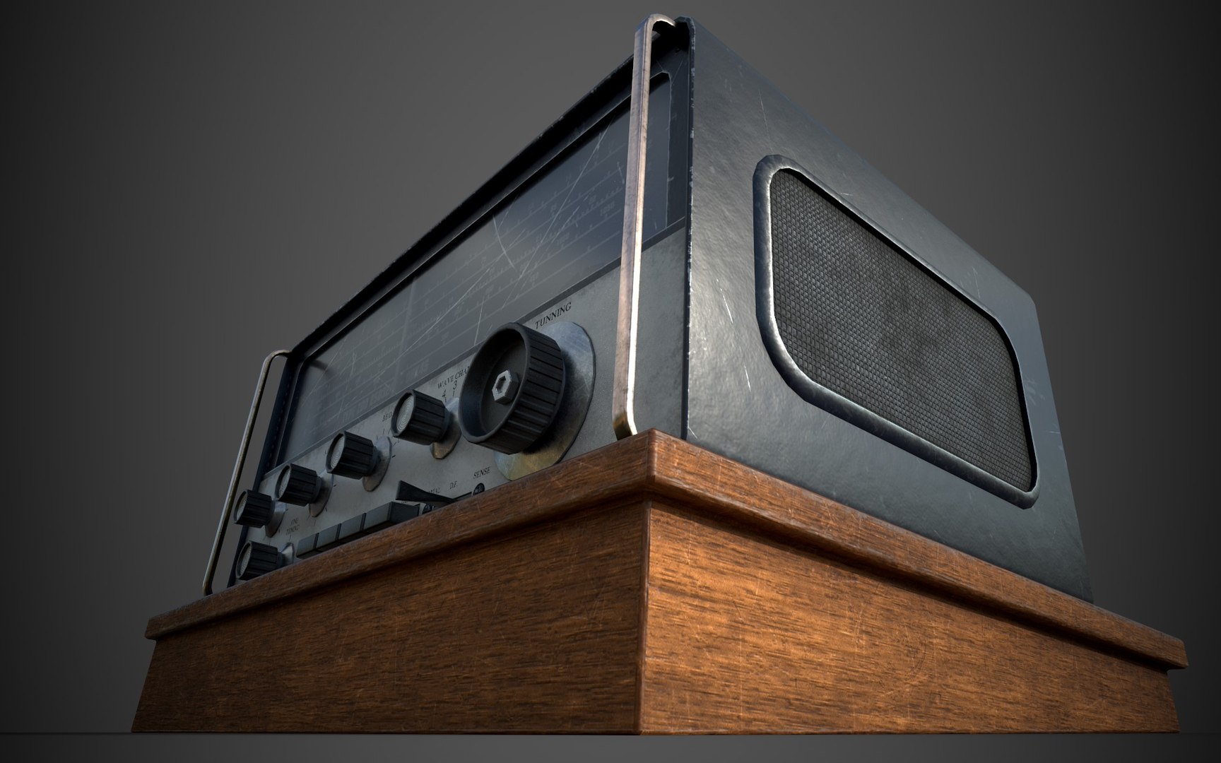 Old radio 3D model - TurboSquid 1576460