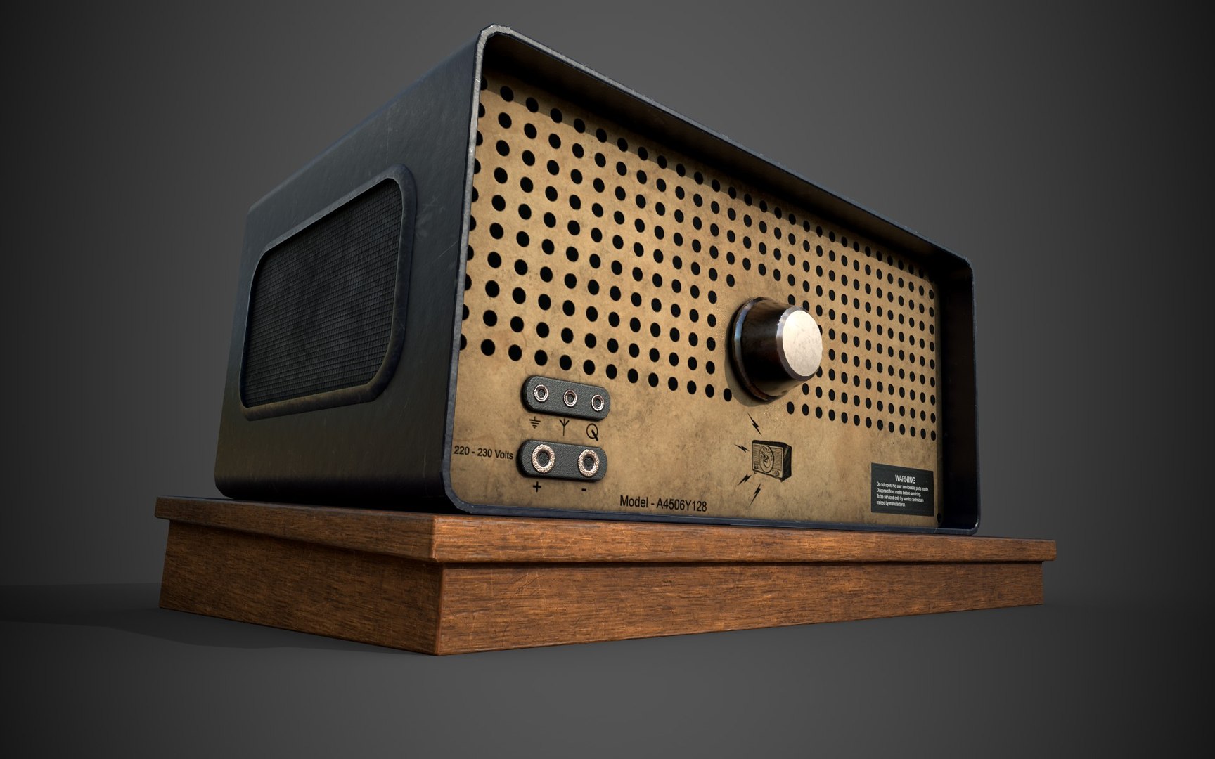 Old radio 3D model - TurboSquid 1576460