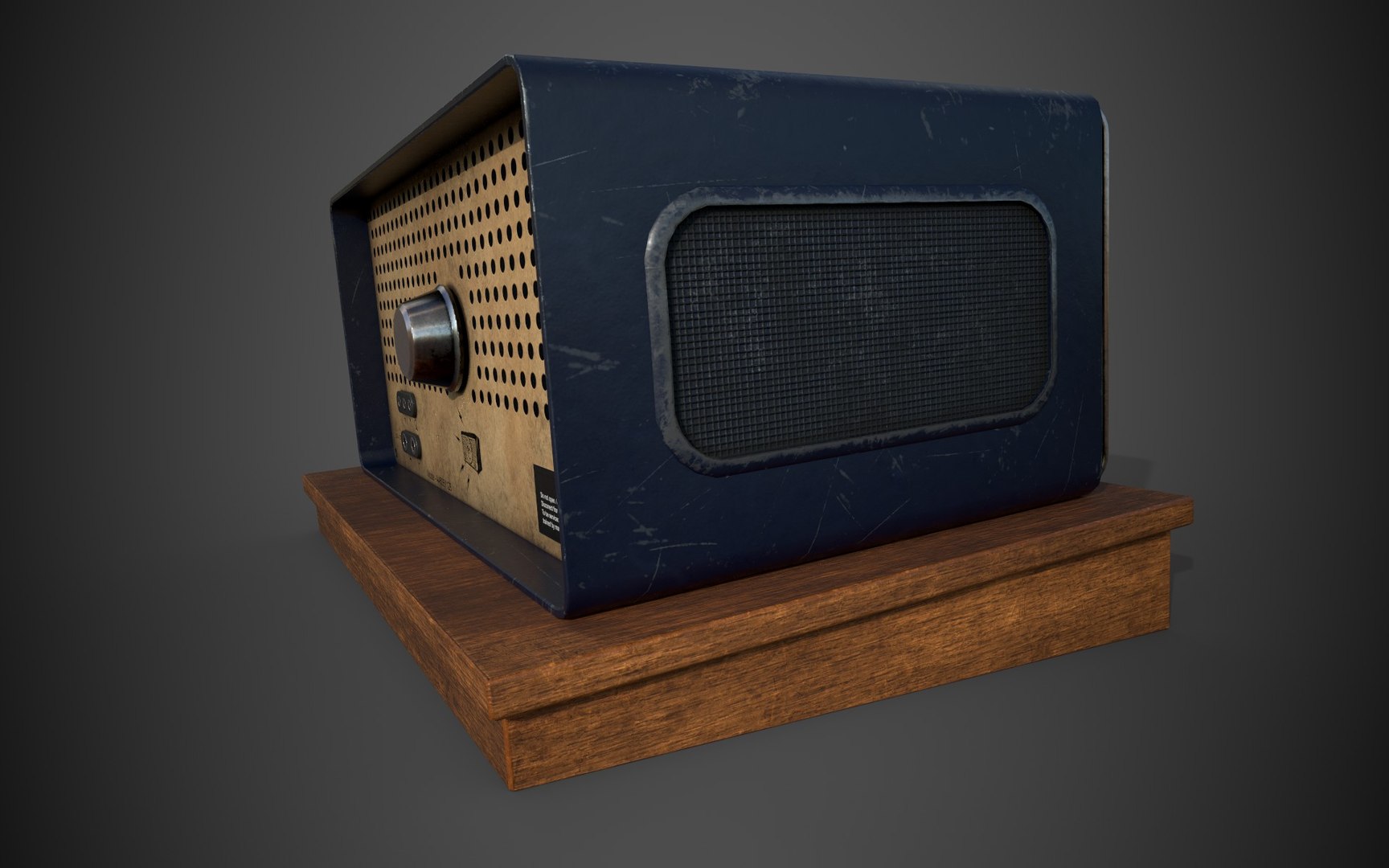 Old radio 3D model - TurboSquid 1576460