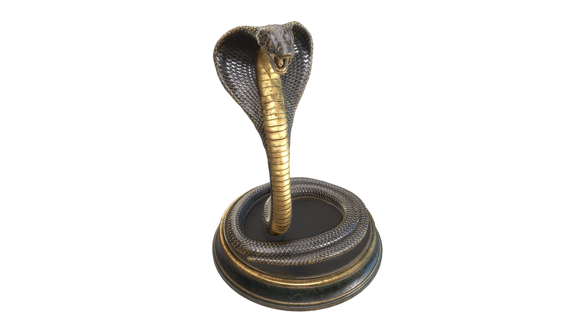 Snake Cobra Sculpture model - TurboSquid 2158492
