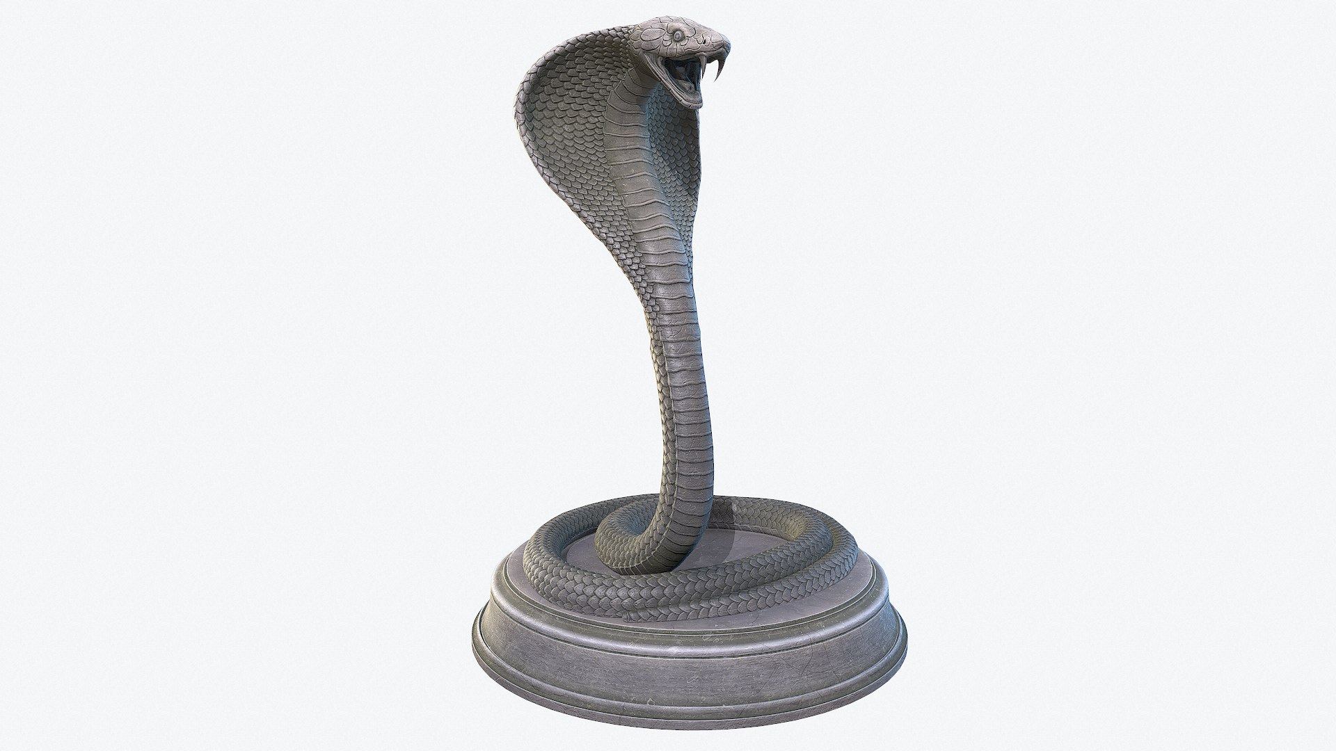 Snake Cobra Sculpture model - TurboSquid 2158492