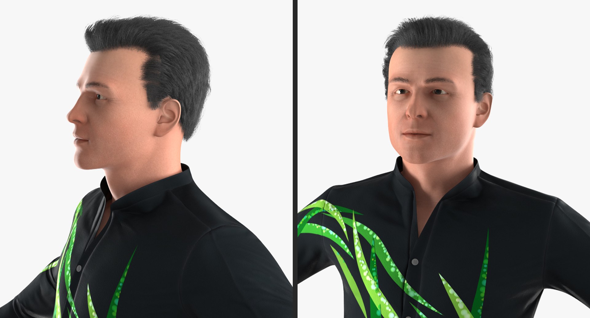 3D male figure skater rigged model | 1148680 | TurboSquid