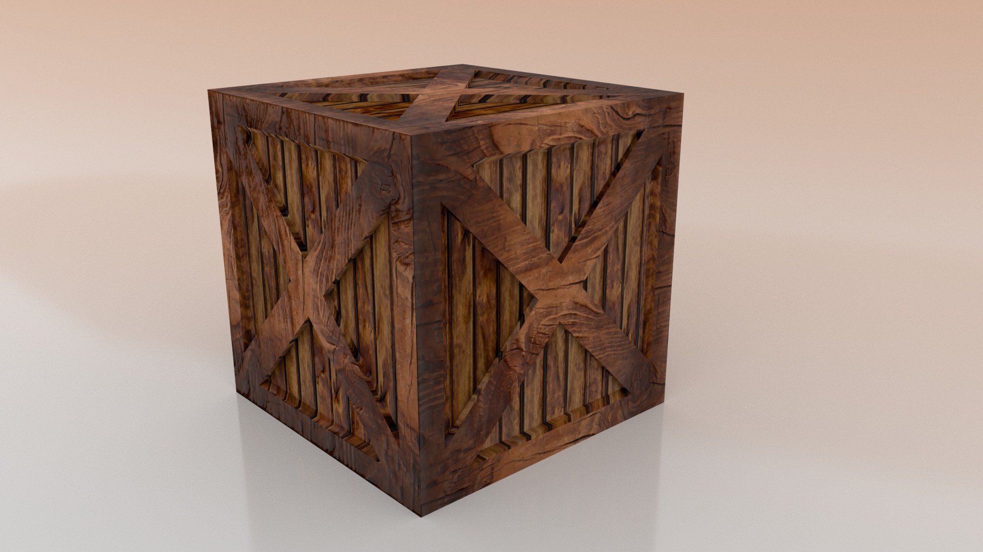 Wooden box container 3D model - TurboSquid 1387987