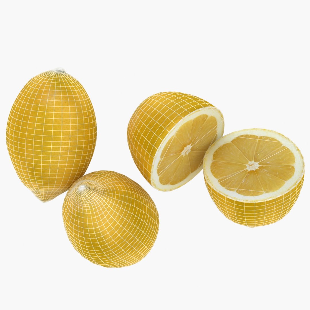 3d Realistic Lemon Model