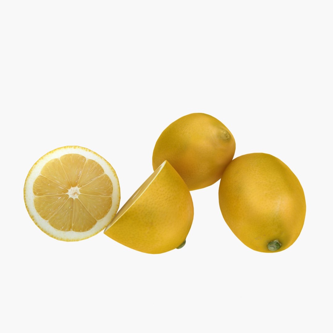 3d Realistic Lemon Model