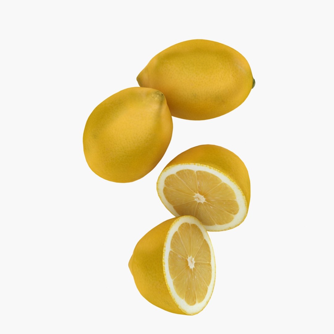 3d Realistic Lemon Model