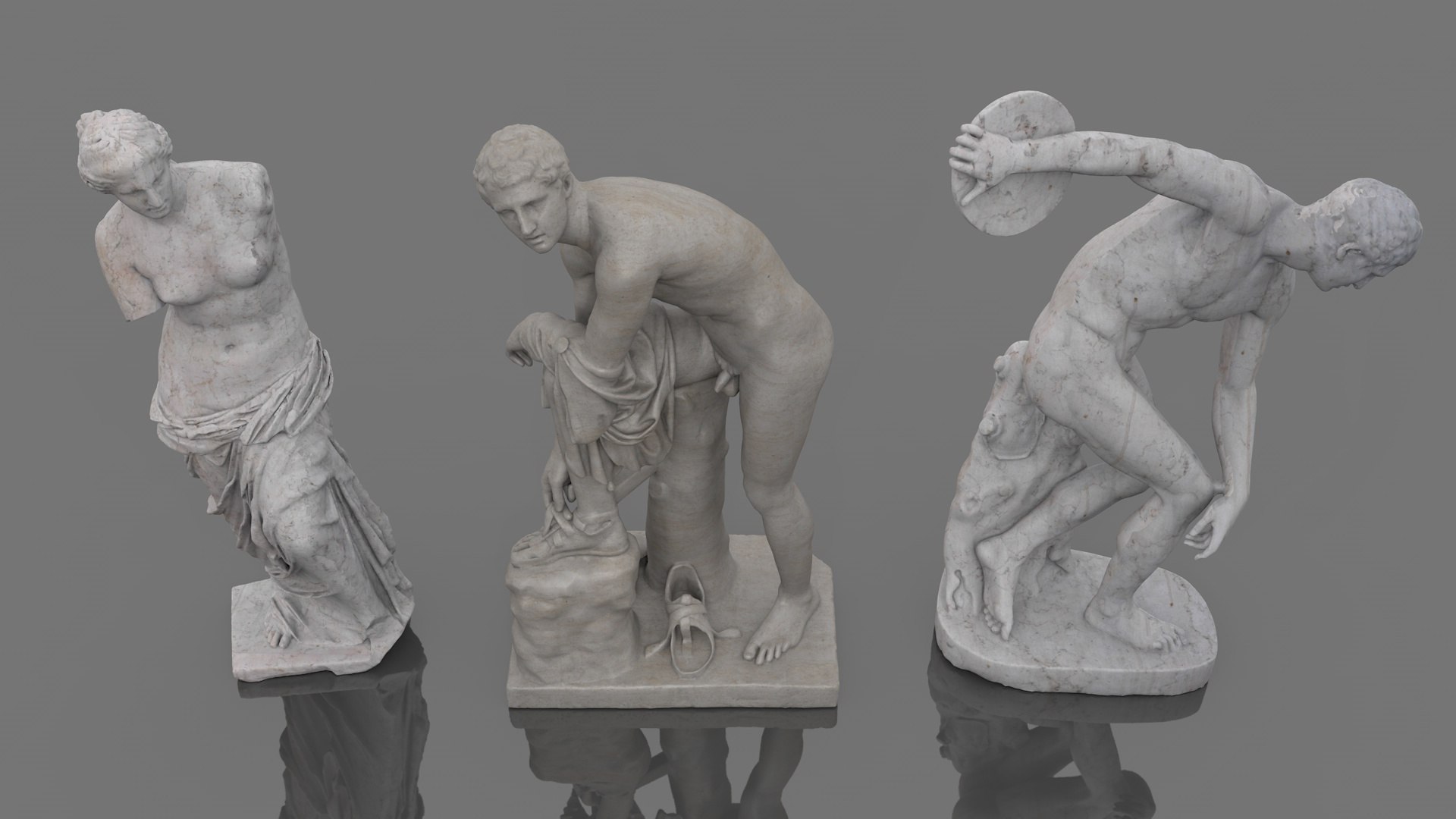Classical Greek Statues Pack 3D Model - TurboSquid 1818909