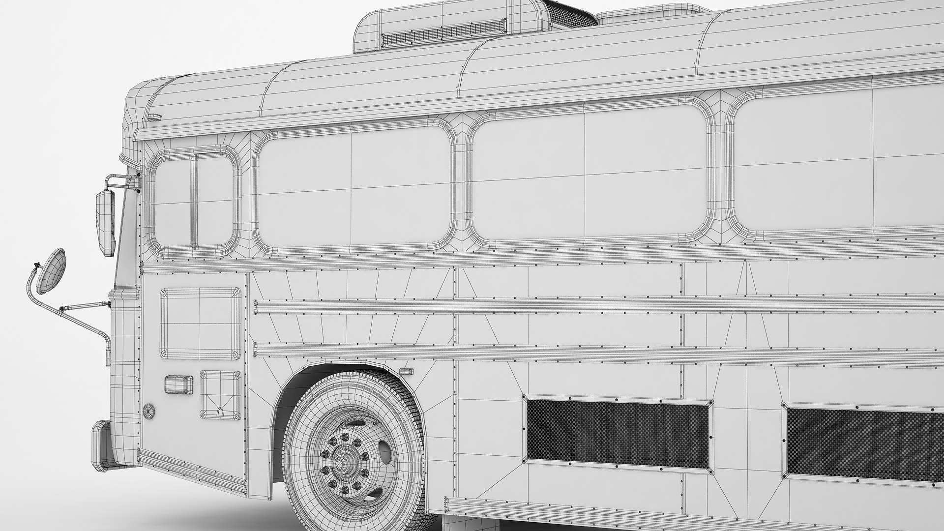 Prison bus 2000 3D - TurboSquid 1591082