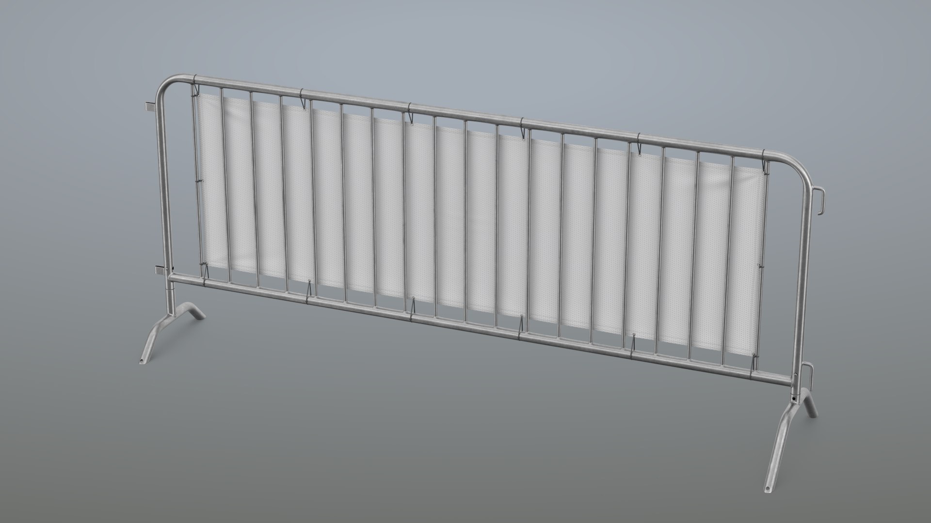 3D Model Crowd Control Barrier Pbr - TurboSquid 1635538
