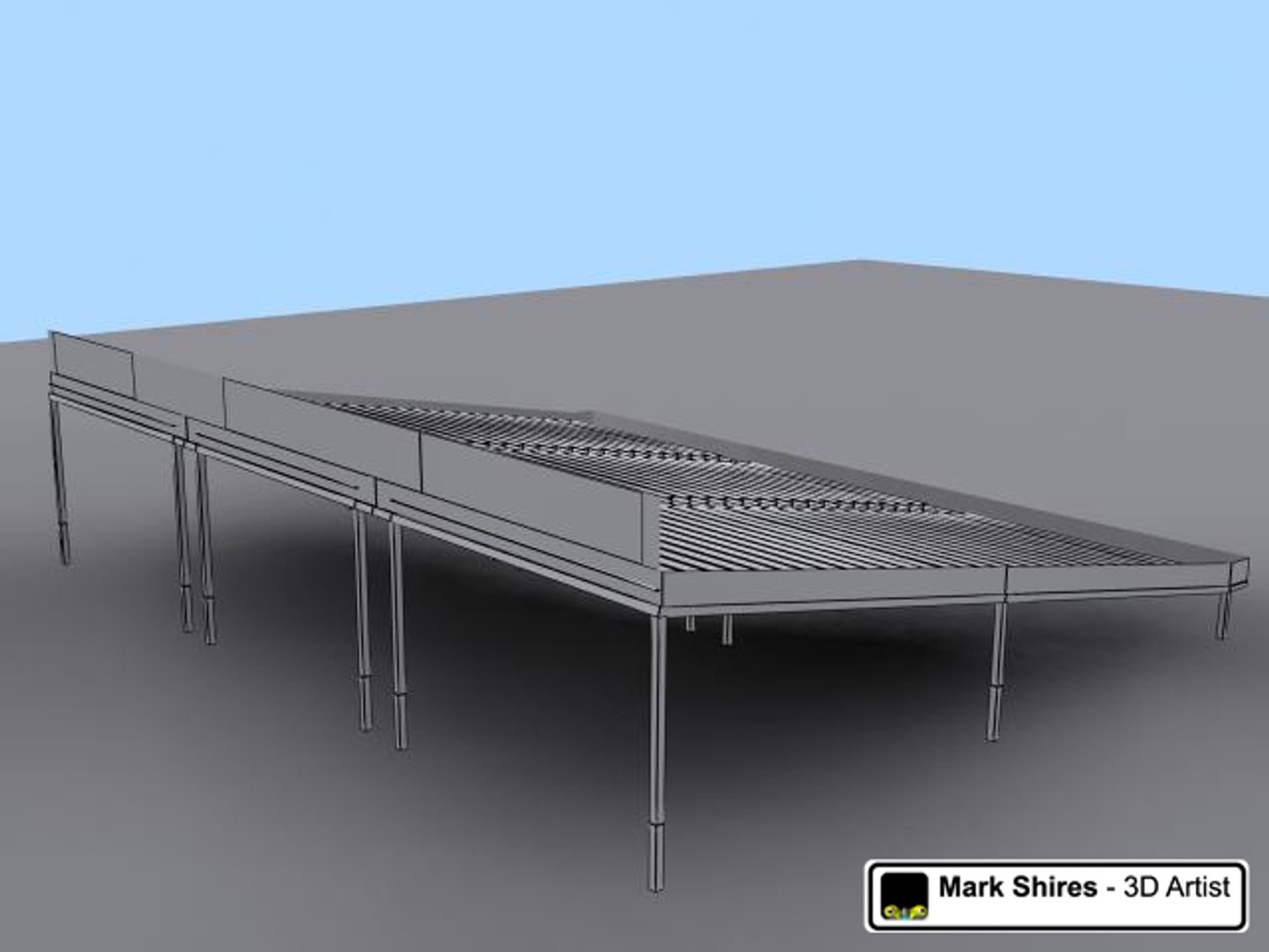 3d race track model