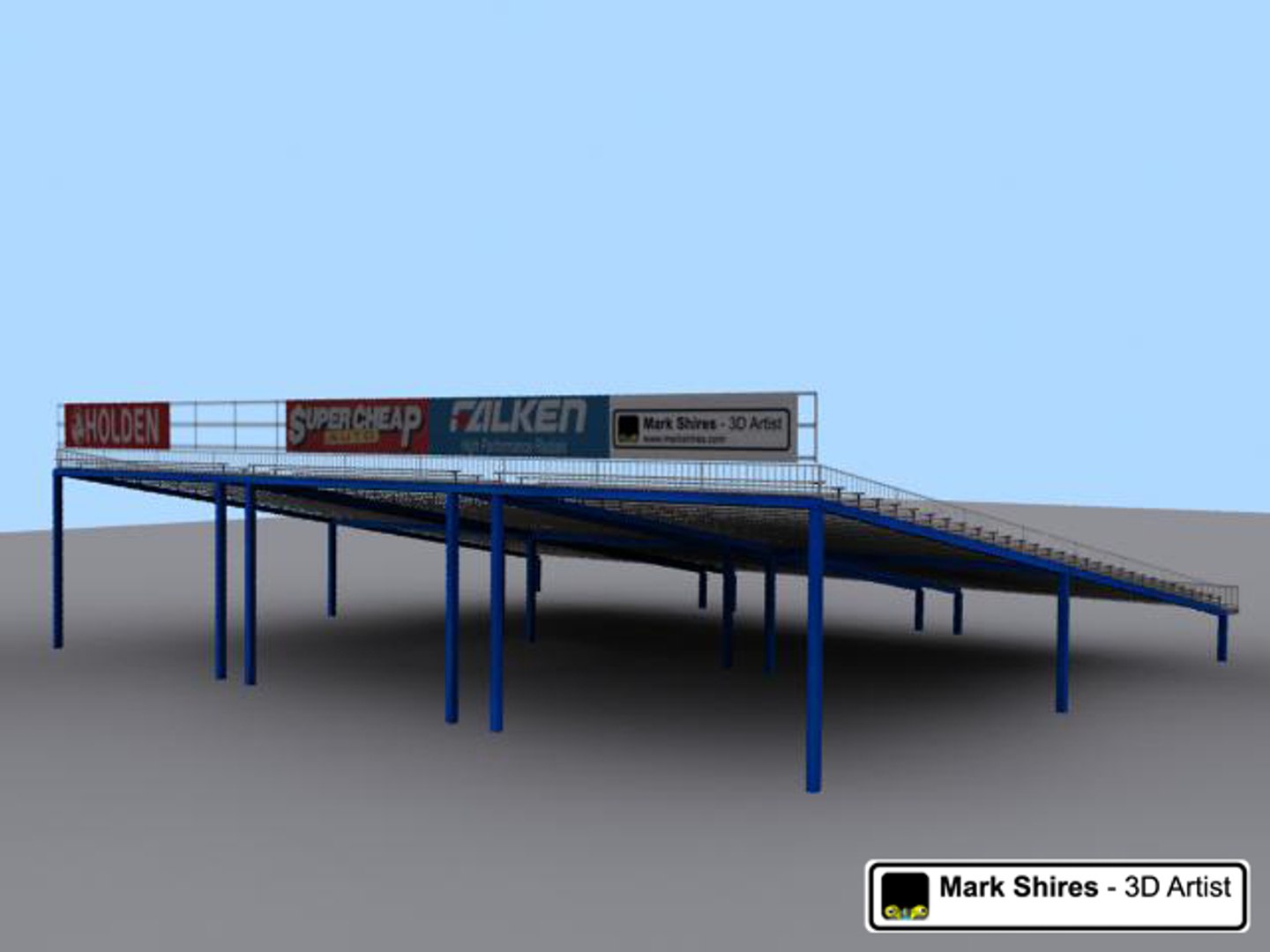 3d race track model