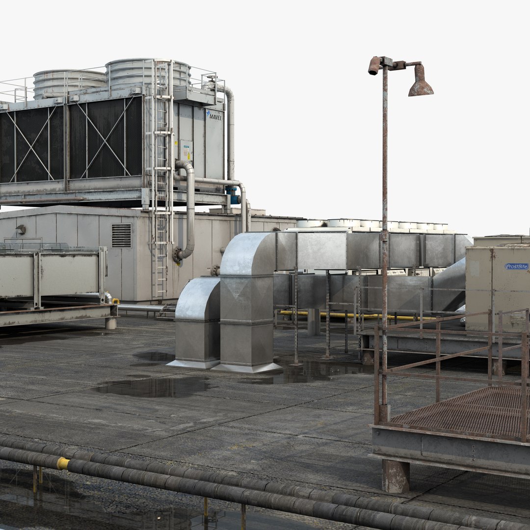 3D Rooftop Hvac Systems Model - TurboSquid 1403951