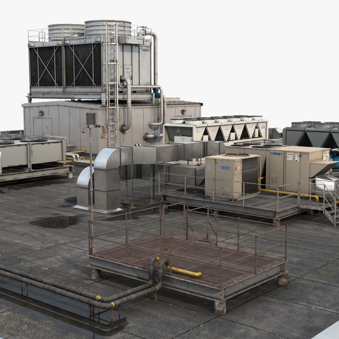 3D Rooftop Hvac Systems Model - TurboSquid 1403951