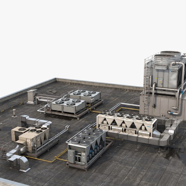 3D rooftop hvac systems model - TurboSquid 1403951