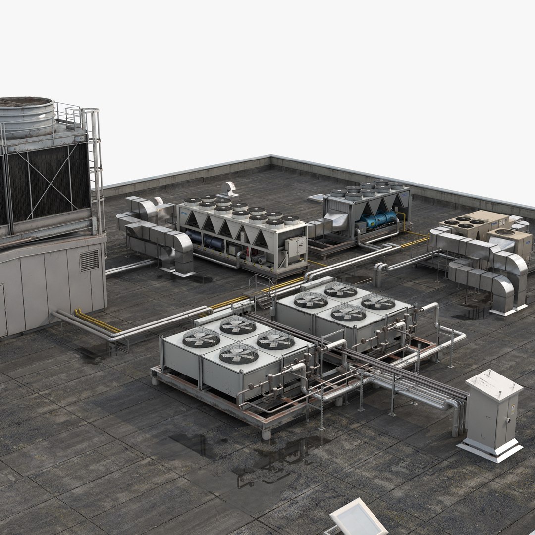 3D Rooftop Hvac Systems Model - TurboSquid 1403951