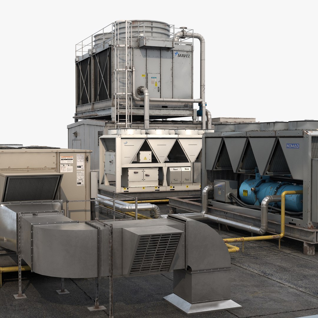 3D Rooftop Hvac Systems Model - TurboSquid 1403951