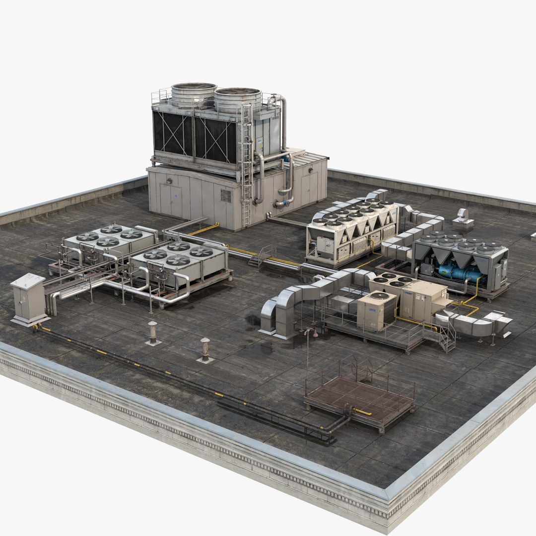 3D Rooftop Hvac Systems Model - TurboSquid 1403951
