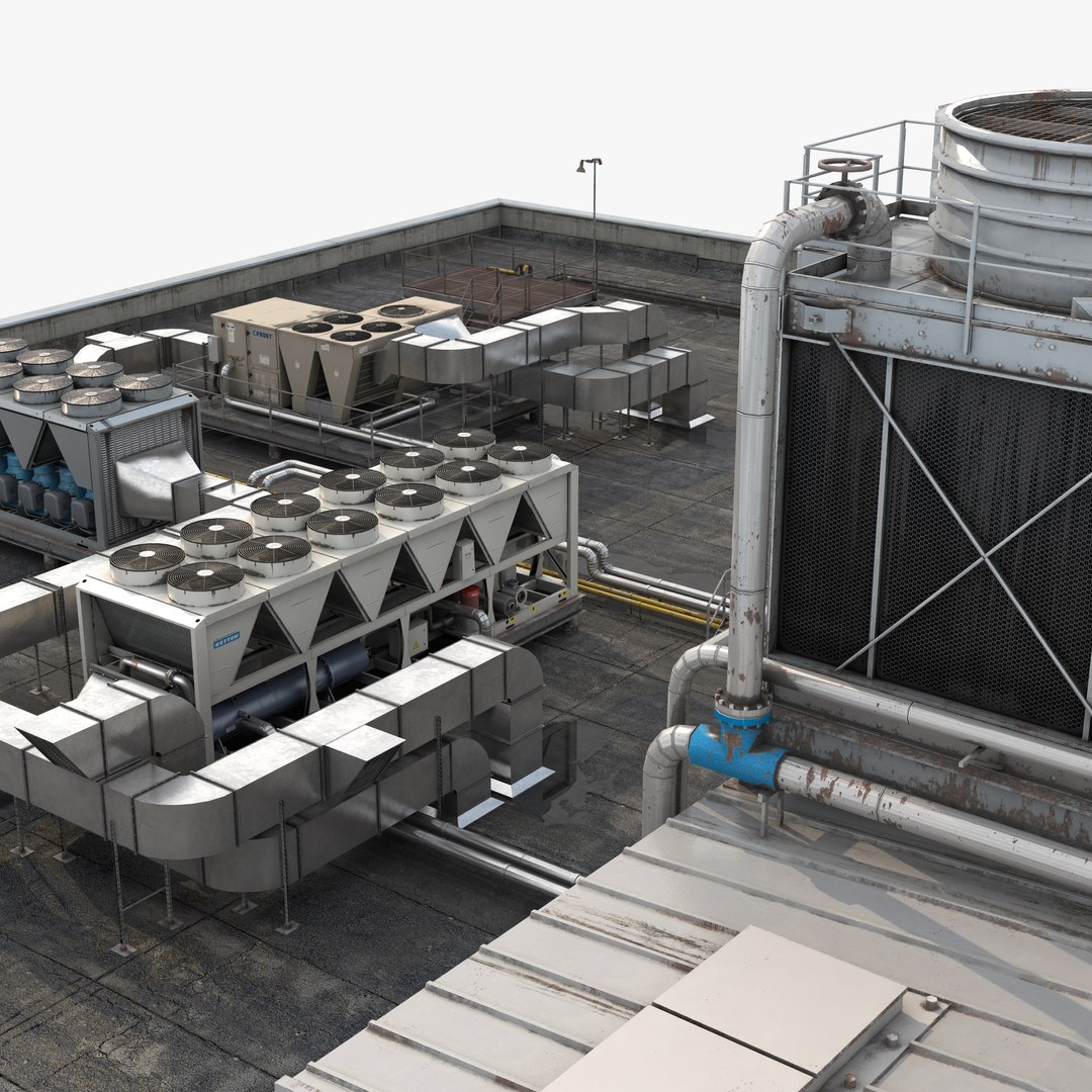 3D Rooftop Hvac Systems Model - TurboSquid 1403951