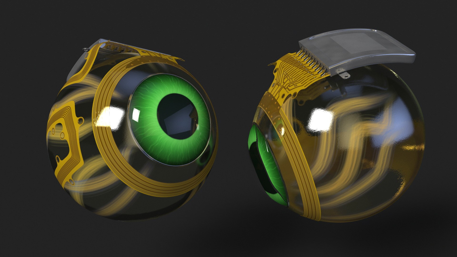 3D Emerald Iris Cybernetic Implant - TurboSquid 2325150