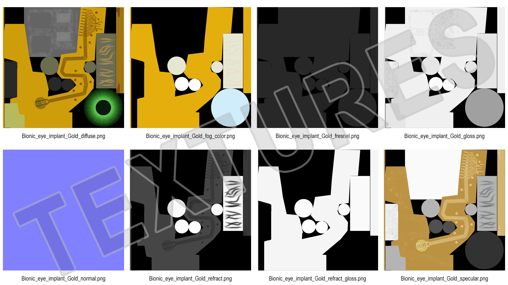3D Emerald Iris Cybernetic Implant - TurboSquid 2325150