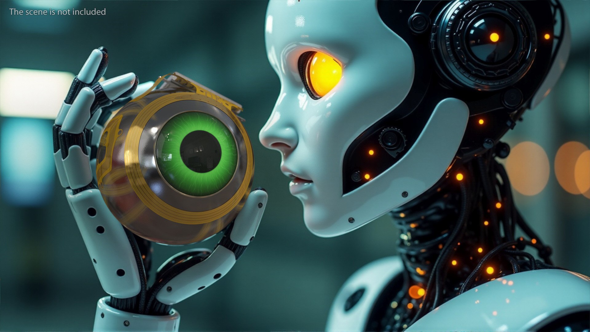 3D Emerald Iris Cybernetic Implant - TurboSquid 2325150