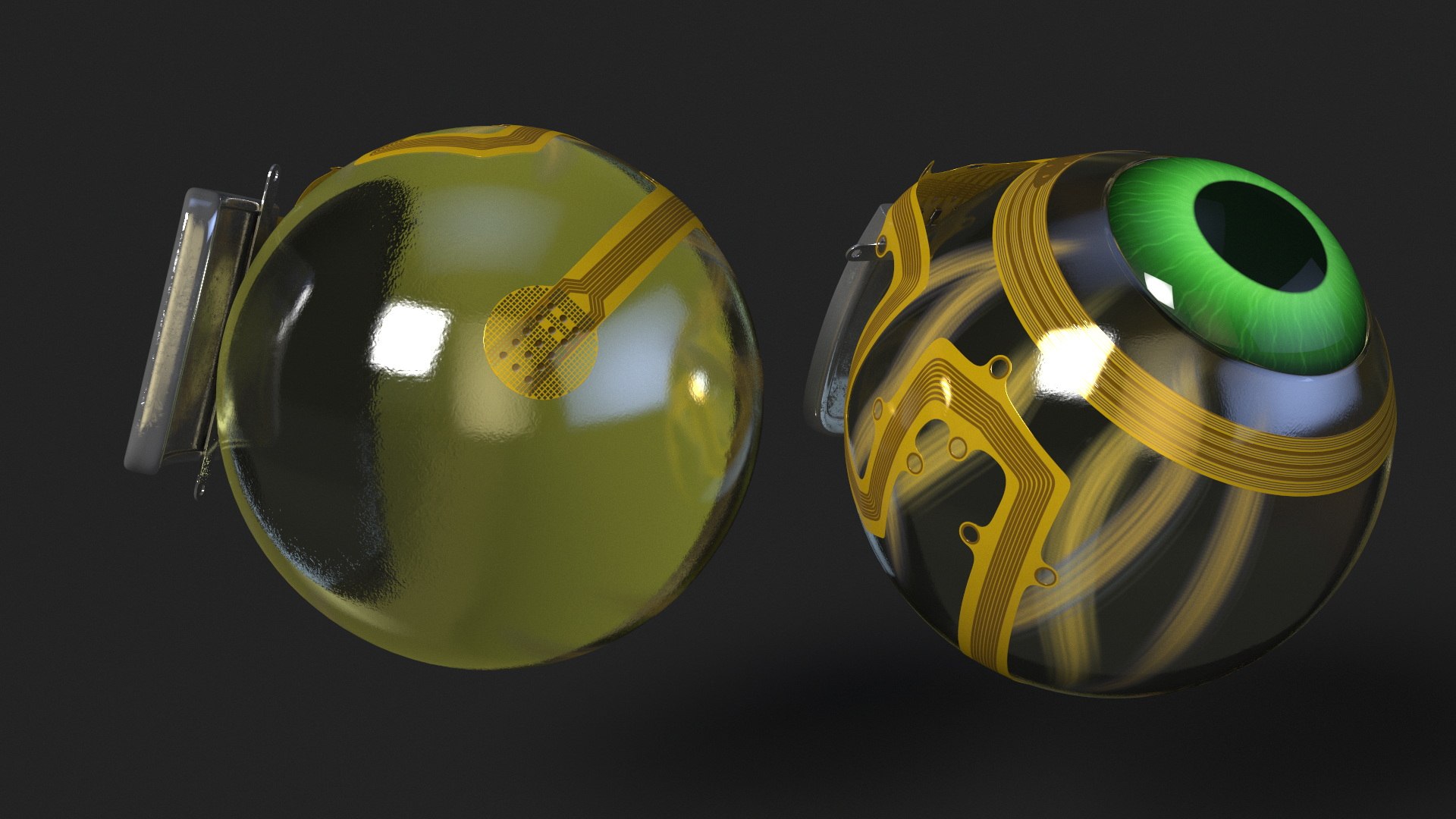 3D Emerald Iris Cybernetic Implant - TurboSquid 2325150